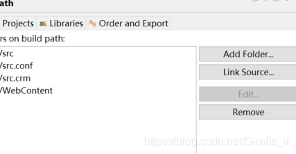 EclipseJavaWeb项目出现Cannot nest '项目名/src' inside '项目名'，To enable the nesting exclude 'src ...