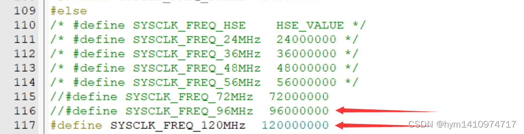 APM32F103使用ST的库配置96/120MHz时钟_apm32f103 96mhz-CSDN博客