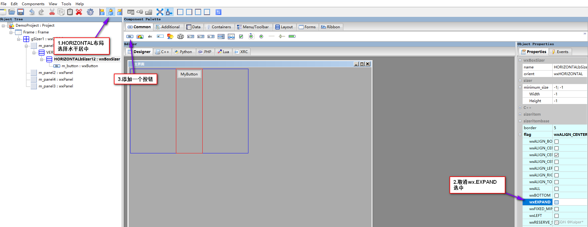 2024年最新Python+wx.Python+wx.FormBuilder创建视图并且布局案例_wxformbuilder-CSDN博客