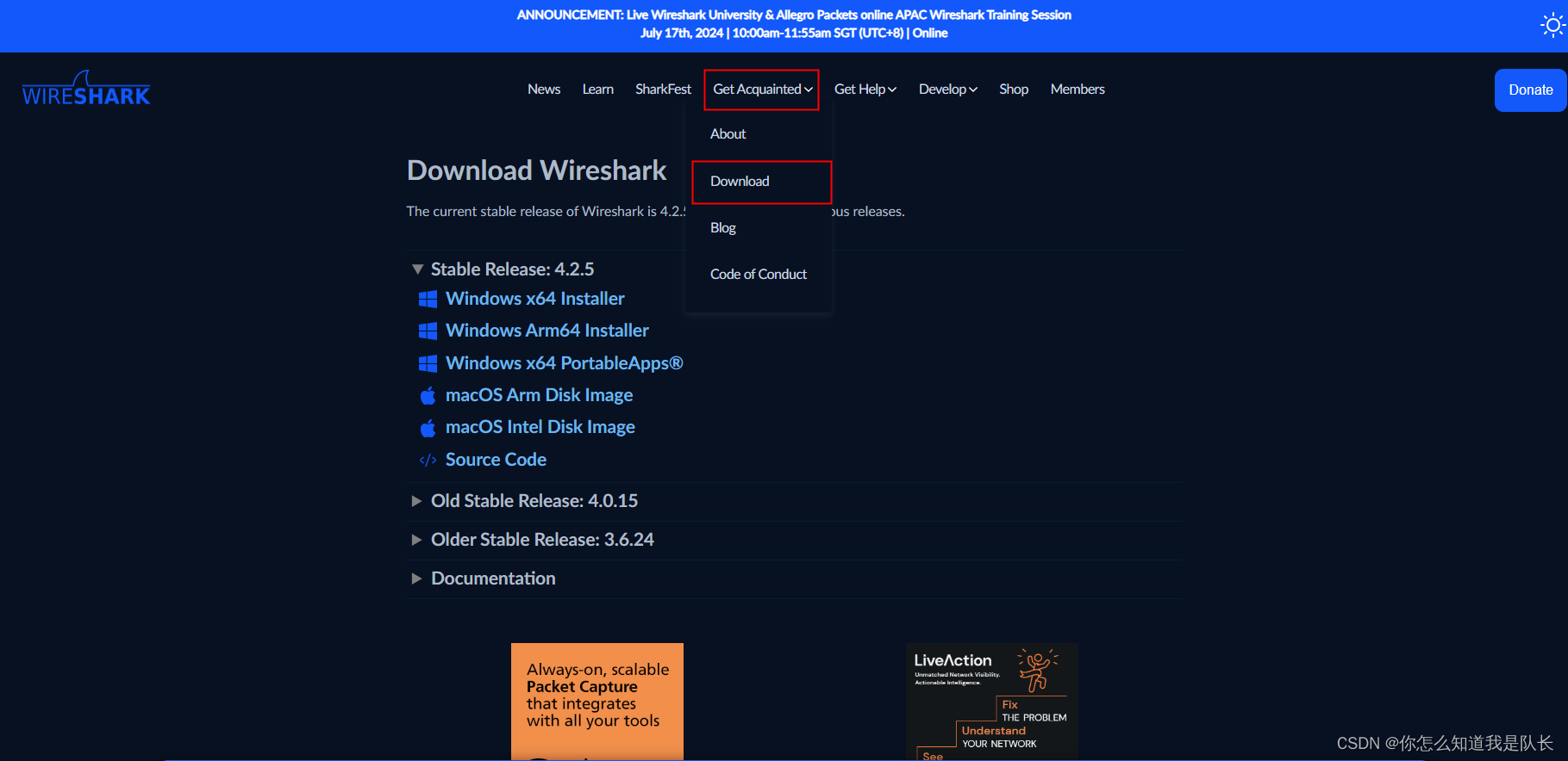 WireShark下载安装_wireshark下载csdn-CSDN博客