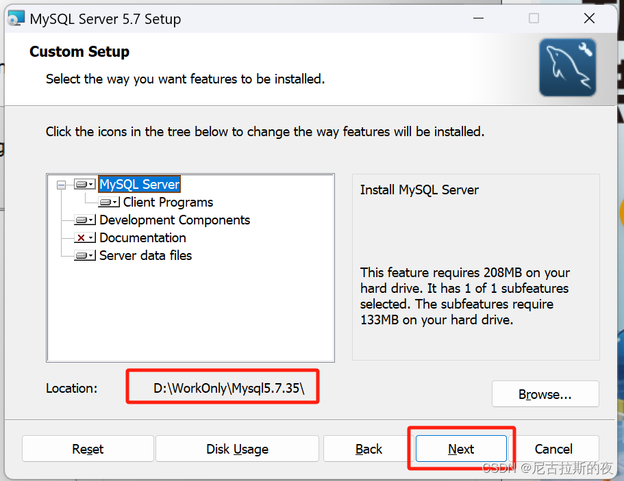 Mysql 5.7安装教程_mysql-5.7.35-winx64.msi-CSDN博客