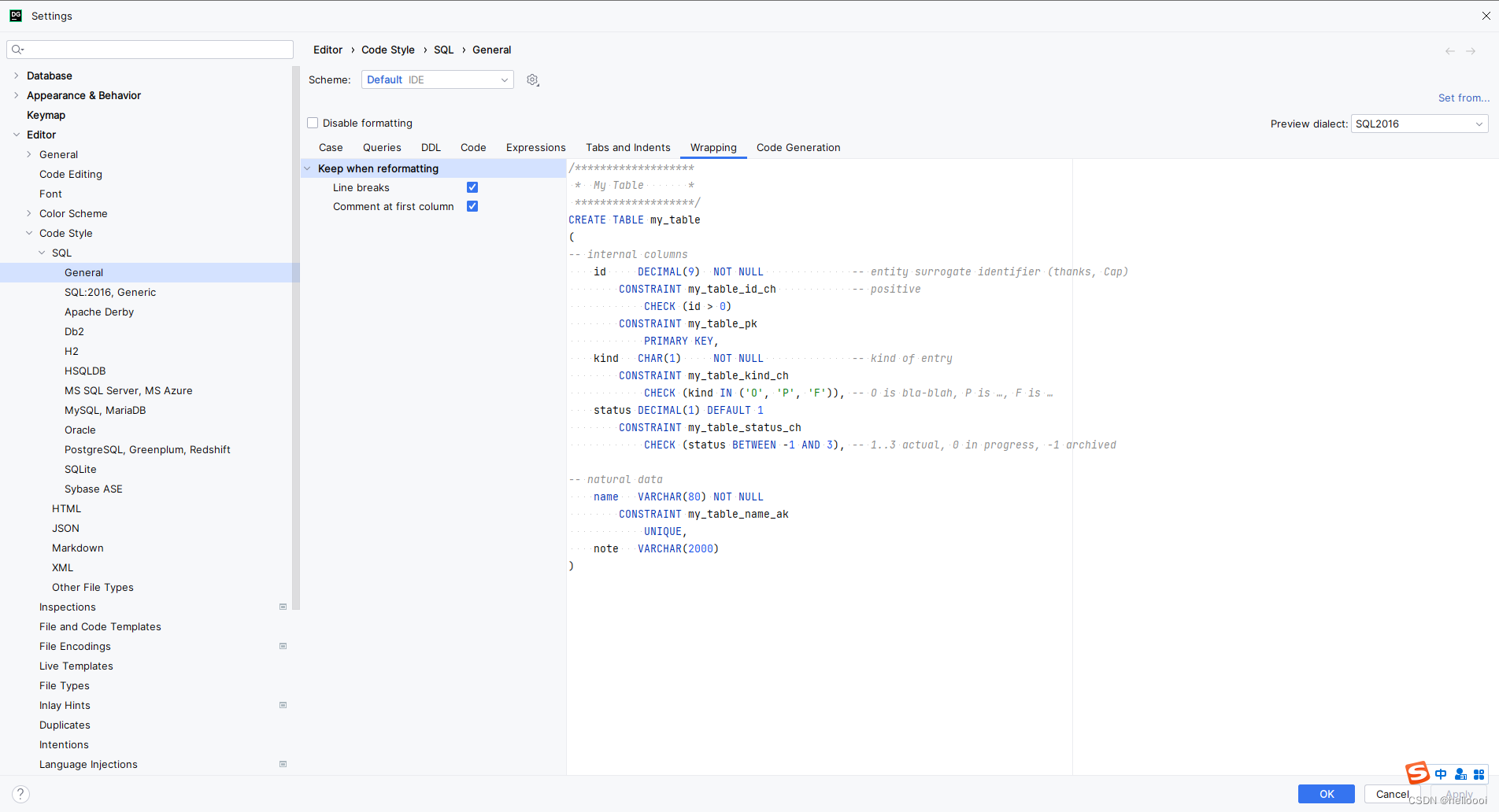 4. DataGrip 中 SQL 的格式化格式_datagrip 格式化sql-CSDN博客