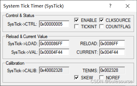 Systick延时函数卡在判断计数器值清零的while循环_while((temp&0x01)&&!(temp&(1