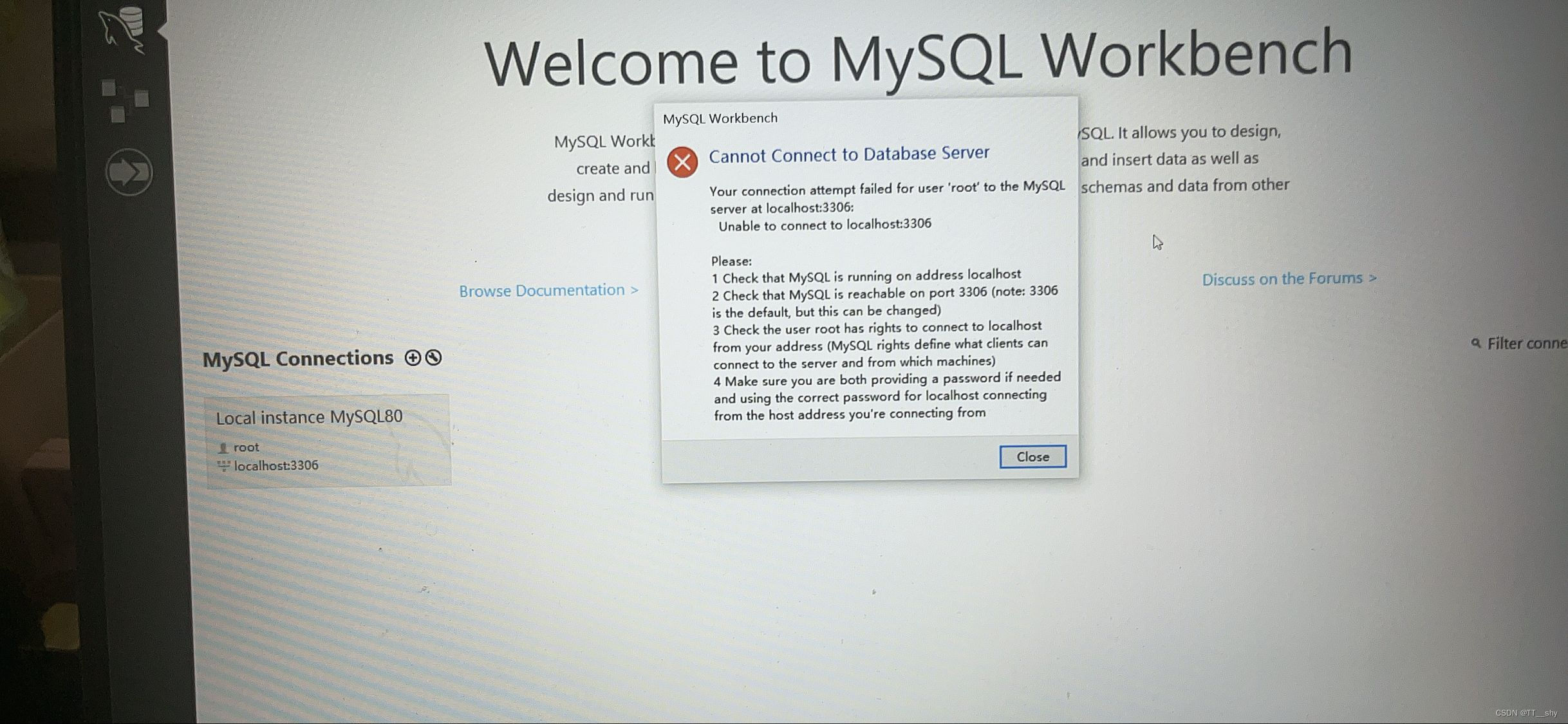 Connot Connect to Database Server_cannot connect to database server-CSDN博客