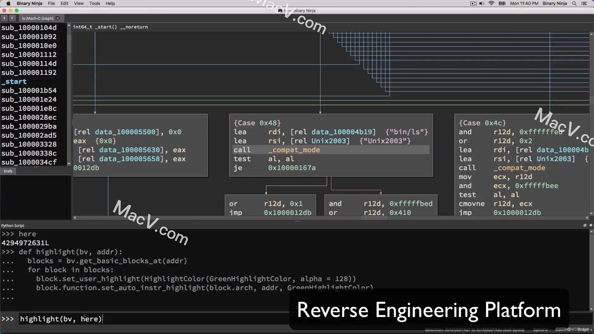 二进制分析平台逆向编译器：Vector 35 Binary Ninja for Mac-CSDN博客