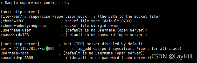 Supervisor修改配置文件后启动出错：error Cannot Open An Server Socket Error Reported Errno
