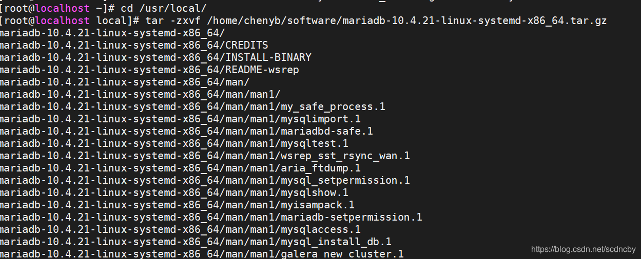 MariaDB - Linux 系统离线安装MariaDB10.4.21_linux离线安装mariadb-CSDN博客