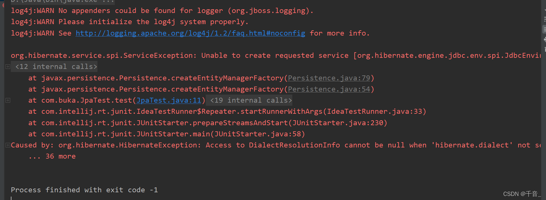Hibernate错误：缺失dialect配置，排查与SSH数据库链接问题-CSDN博客