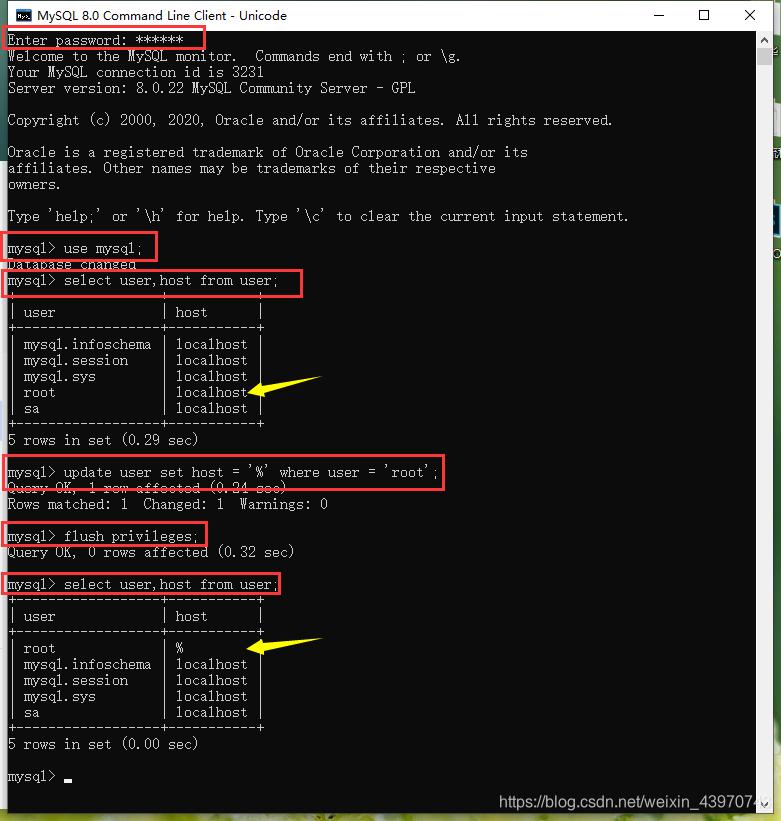 记录:java.sql.SQLException: null, message from server: “Host ‘DESKTOP-RGKNGKO‘ 解决方案_caused by ...