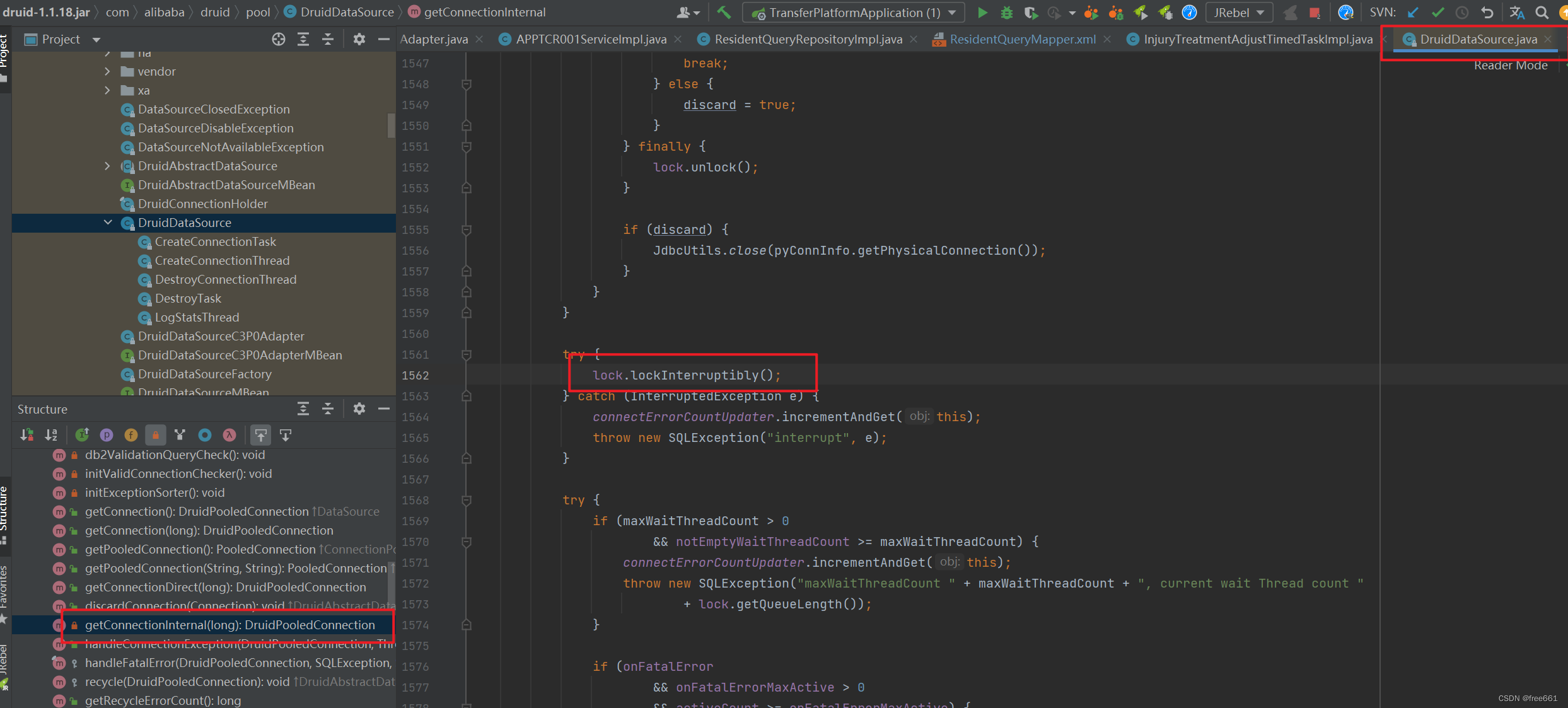 DruidDataSource discard connection Operation interrupted_com.alibaba ...