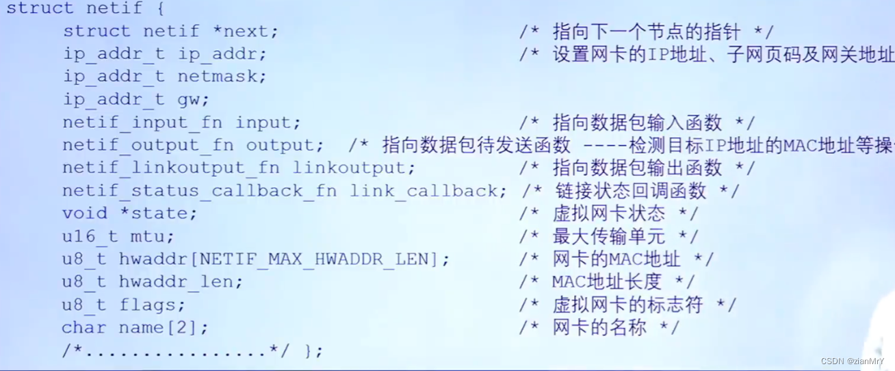 Lwip学习笔记——网络接口lwip Netif Csdn博客