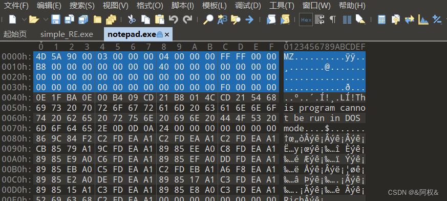 PE文件结构(详解)--一_mz文件头-CSDN博客