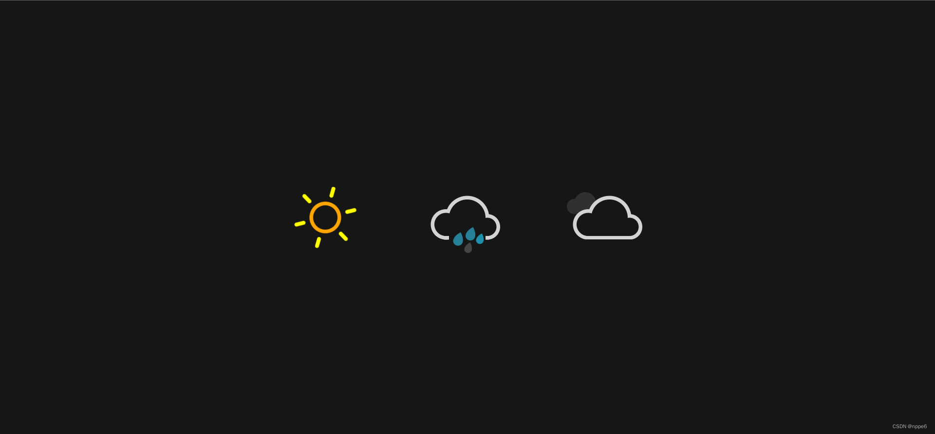 Html Css实现天气小插件（练习代码）html天气插件 Csdn博客