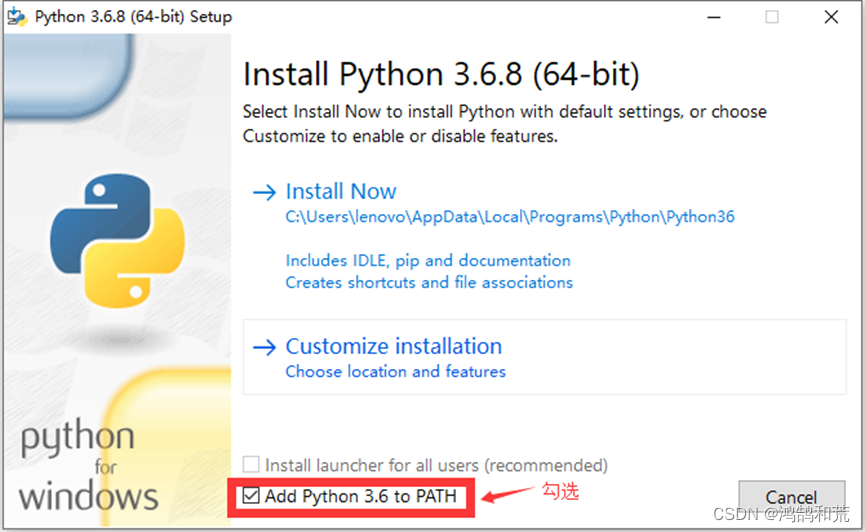 最新Python 3.6 环境搭建教程_python3.6-CSDN博客