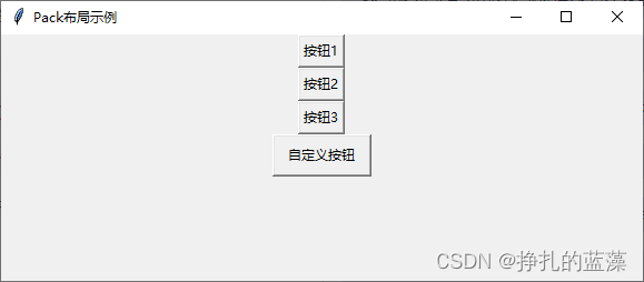 Python 图形化界面基础篇：使用包装器（ Pack ）布局元素_python pack-CSDN博客