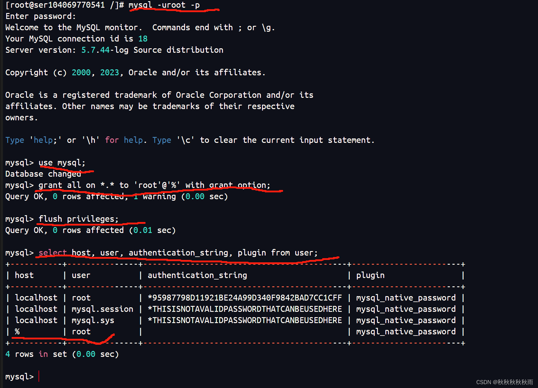 mysql设置root账号远程访问_mysql允许root远程登录-CSDN博客