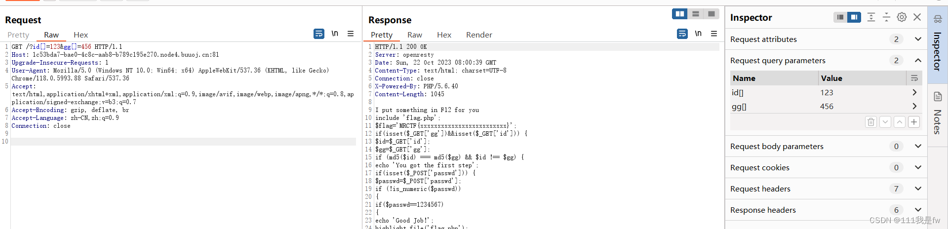 BUUCTF—[MRCTF2020]Ez_bypass1_buuctf上php代码审计的题目-CSDN博客