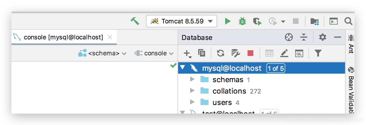 Mac中用idea中连接mysql出现错误：com.mysql.cj.exceptions.CJException: Unknown database ‘***‘_caused by: com ...