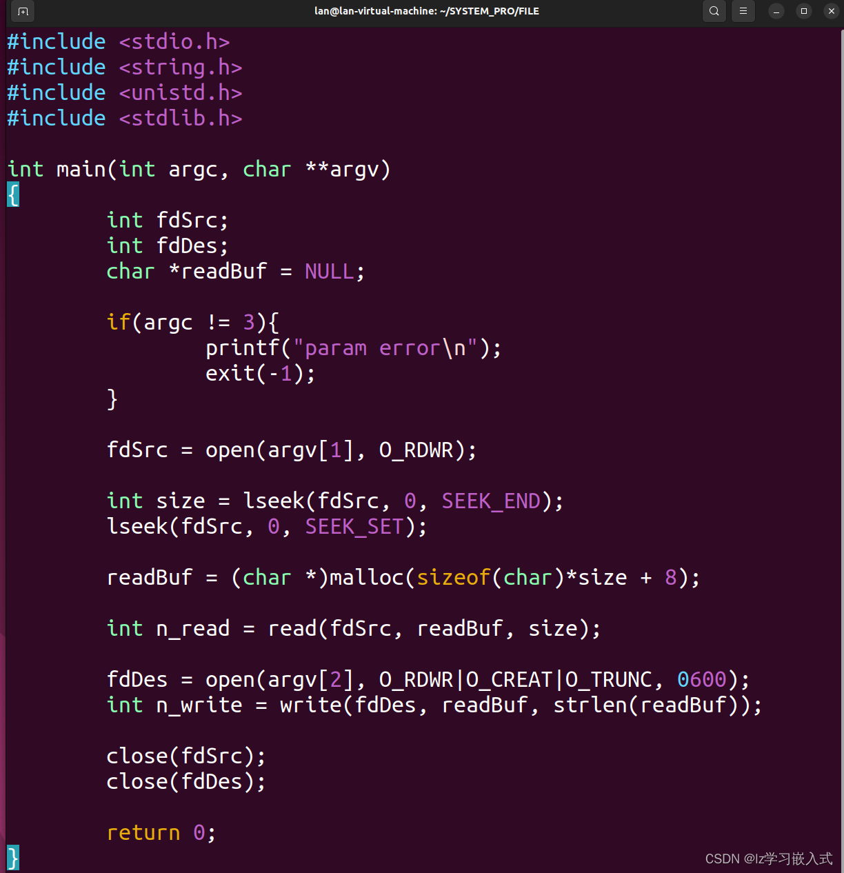 实现Linux CP命令的代码_linux cp源码-CSDN博客