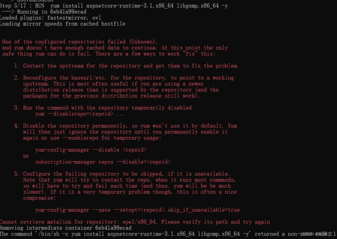 【Linux系列】无法使用yum命令，Cannot retrieve metalink for repository: epel/x86_64-CSDN博客