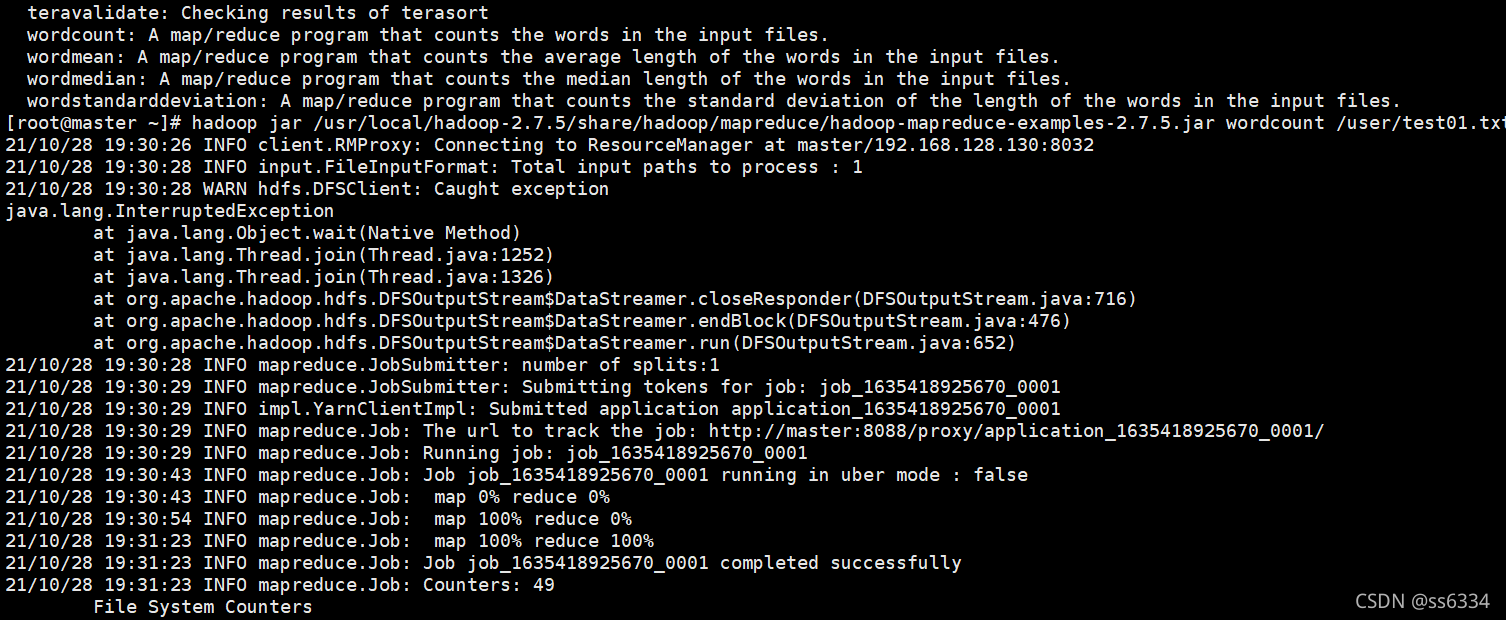 Hadoop中出现Exception in thread “main“ java.io.IOException: Error opening job jar: /usr/local ...