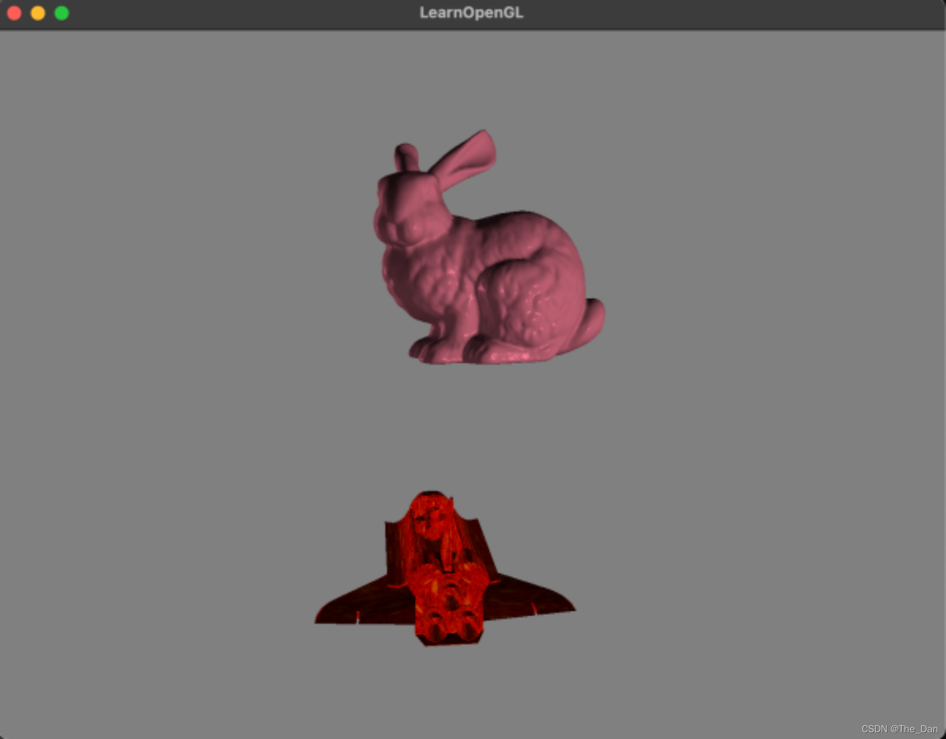 OpenGL课程设计 三维图形交互程序 bunny兔+飞机模型_opengl交互式三维模型观察程序实验-CSDN博客