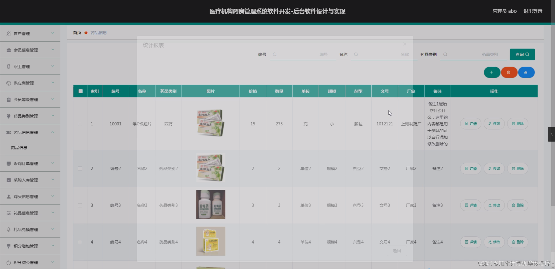 Python计算机毕设【附源码】医疗机构药房管理系统软件开发 后台软件设计与实现（djangomysql论文）python 描述 对药品