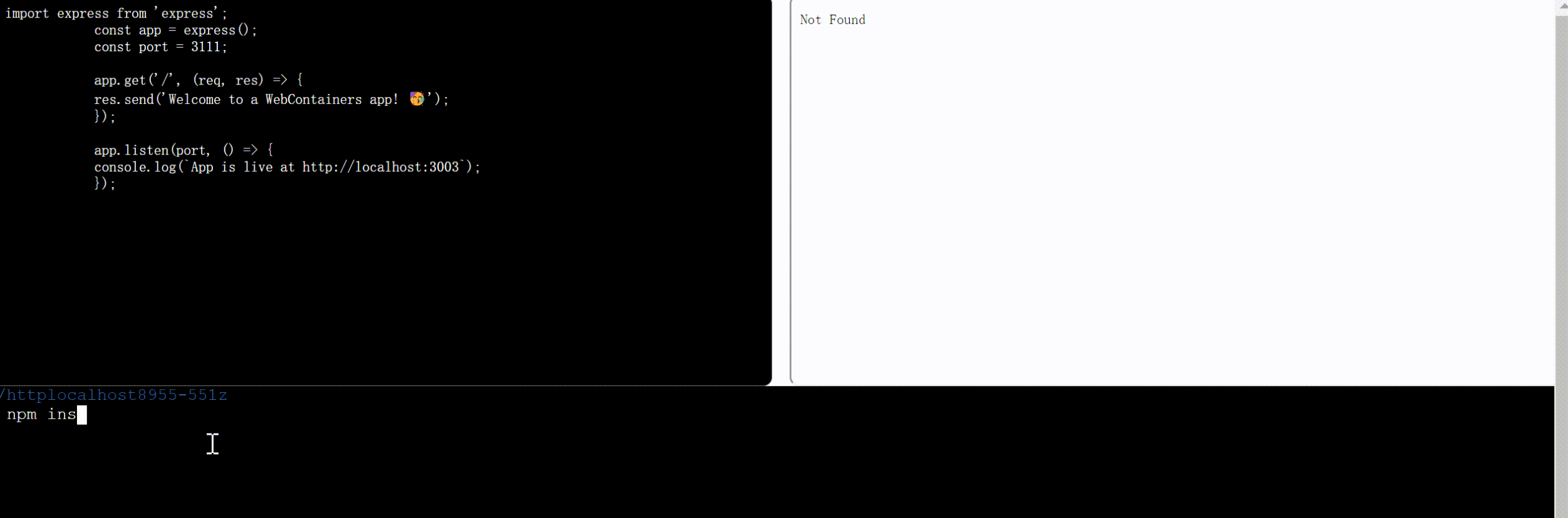一个在线的NodeJS环境和终端运行界面_nodejs在线运行-CSDN博客