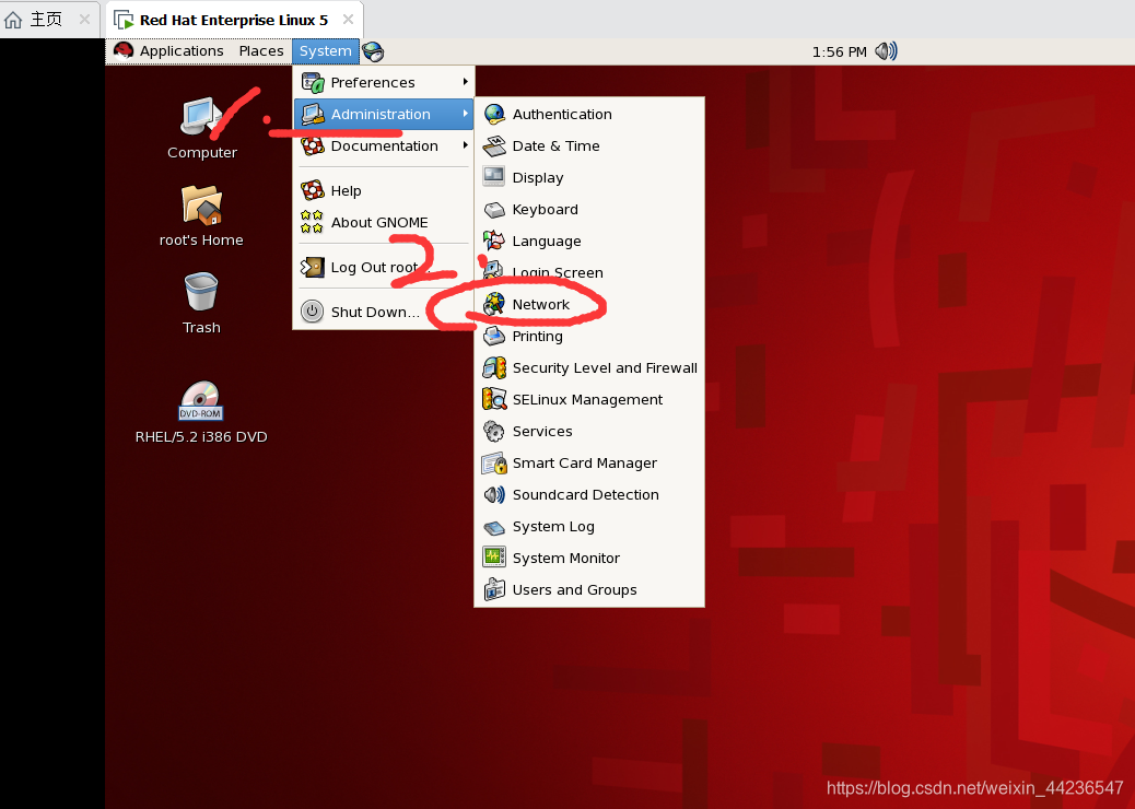 Linux系统中RedHat5连接网络_红帽5配置网络-CSDN博客
