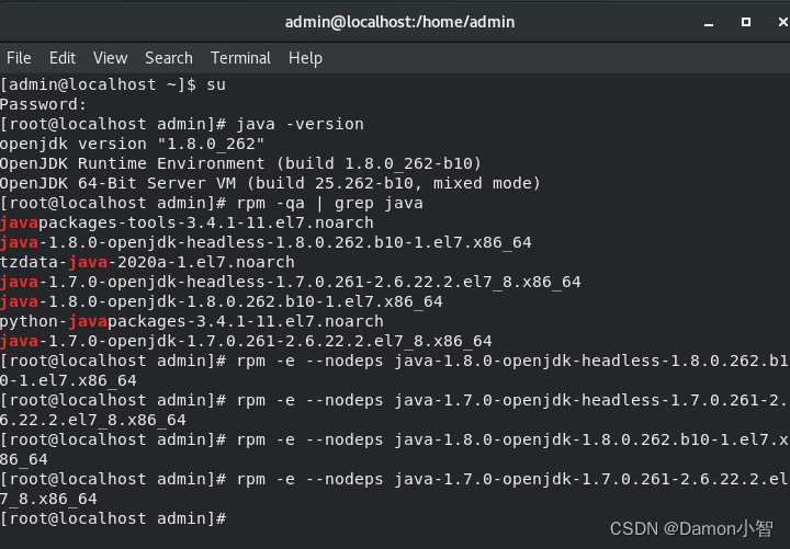 Linux系统卸载重装JDK_centos 卸载openjdk-CSDN博客