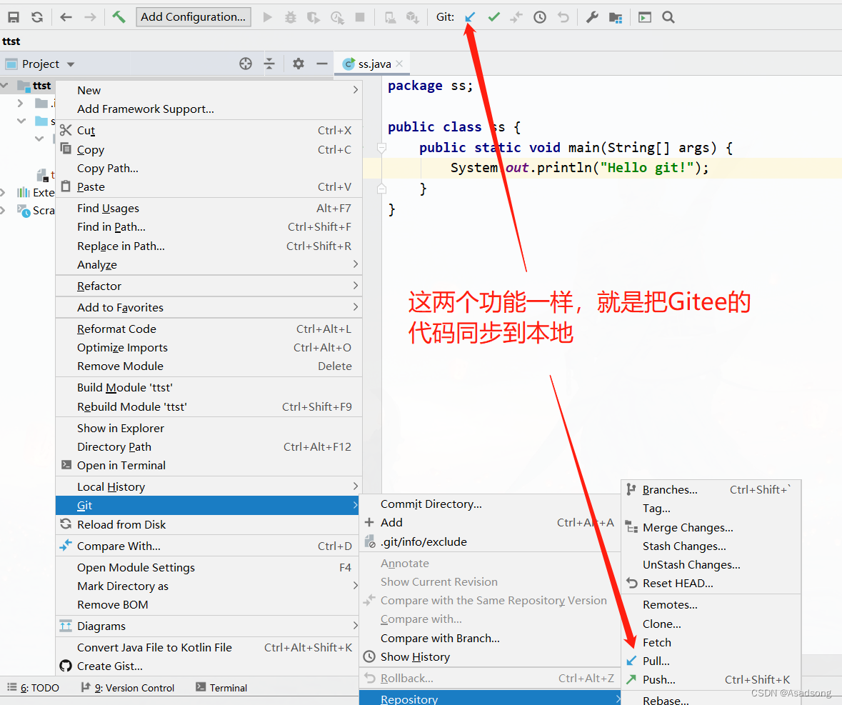 Idea如何导入giteegithub项目。如何创建自己git仓库管理自己的代码。idea如何配置关联自己的仓库。idea导入github项目 Csdn博客