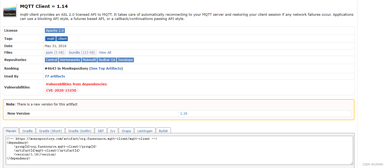 java,mqtt-client开发创建客户端_java_LINNIU-讯飞AI开发者社区