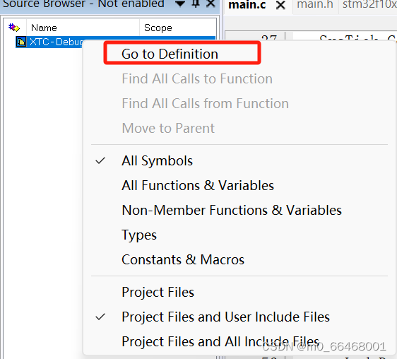 IAR无法GO TO Definition或者F12跳转_iar无法跳转到定义-CSDN博客