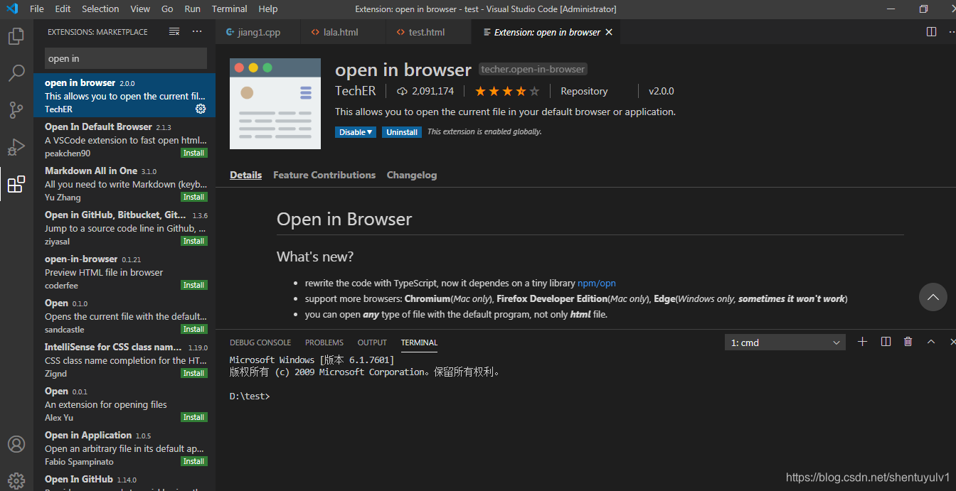vscode 右键没有 open in browser_vscode没有open in browser-CSDN博客