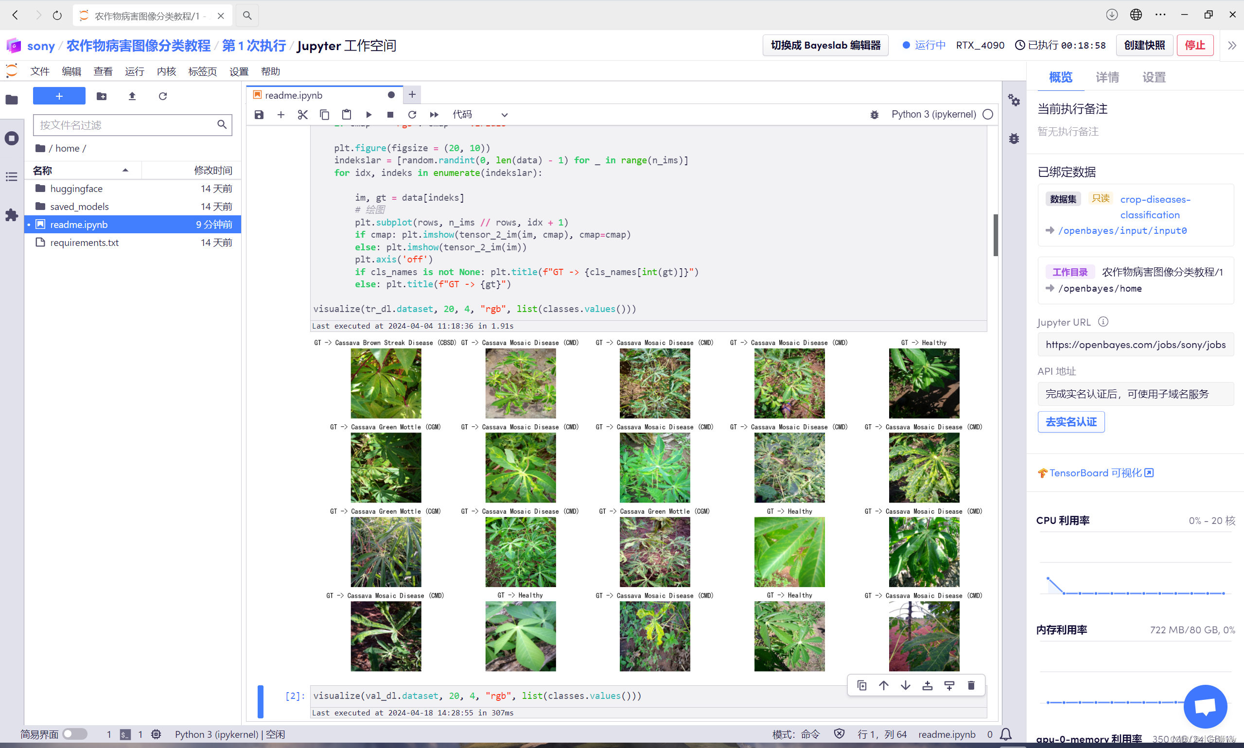 OpenBayes 中的农作物病害图像分类教程_rexnet-150-CSDN博客