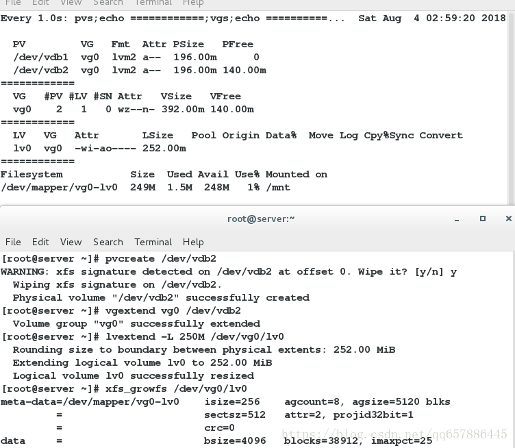Linux中lvm逻辑卷管理_lvcreate-l 20m-n ivo vgo -n是什么意思-CSDN博客