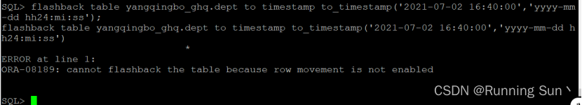 Oracle闪回详解（闪回查询，闪回数据，回退数据，闪回表，闪回数据库，闪回快照，闪回主备库（恢复关系），闪回归档，注意事项，有关闪回常用查询命令）oracle 闪回 Csdn博客