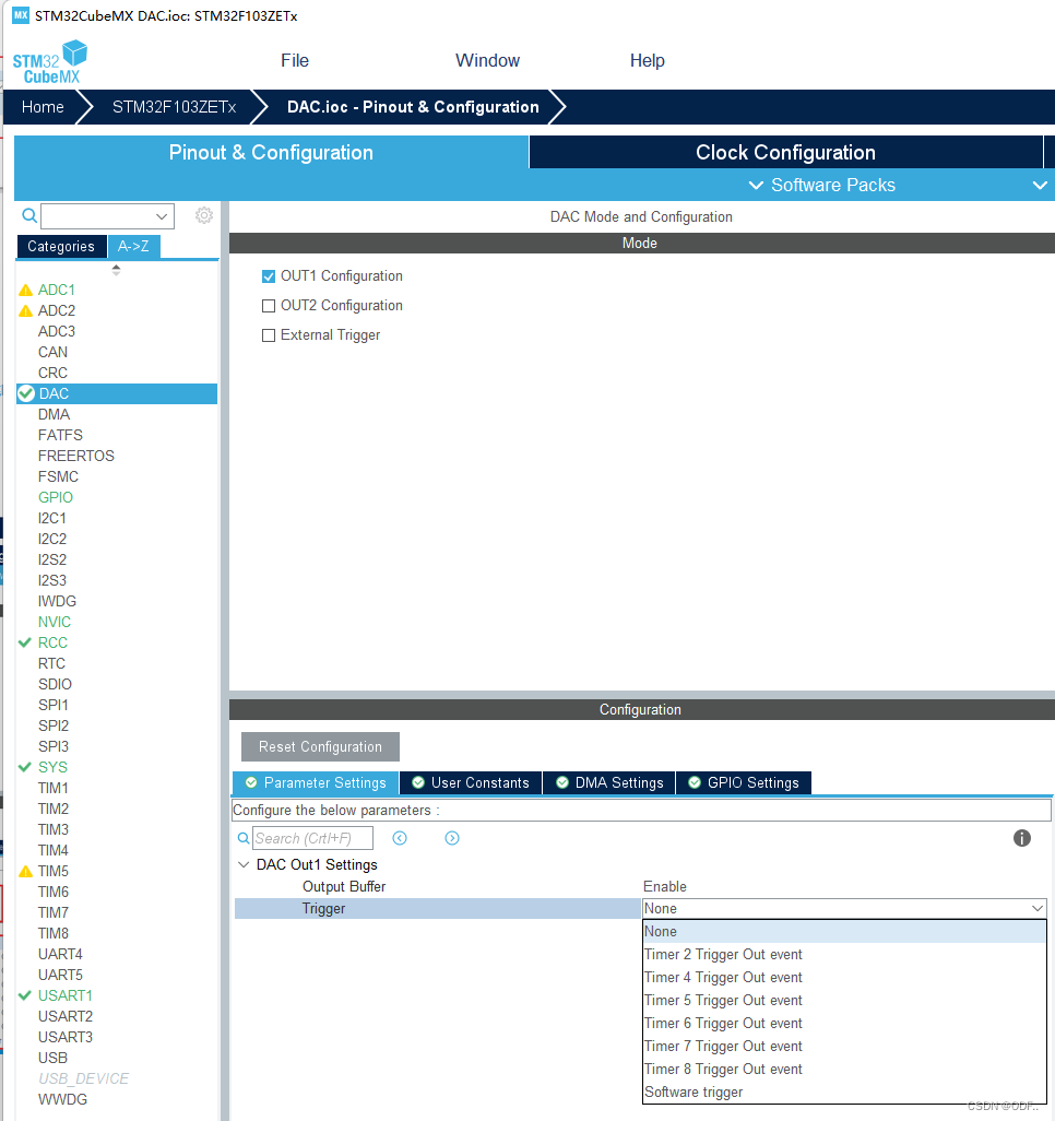 STM32 DAC 数模转换器详解及工程实践-CSDN博客