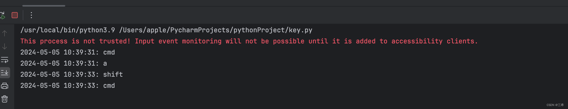 Python监听键盘按键,并写入时间和按键到日志文件中python 记录按键时长 Csdn博客