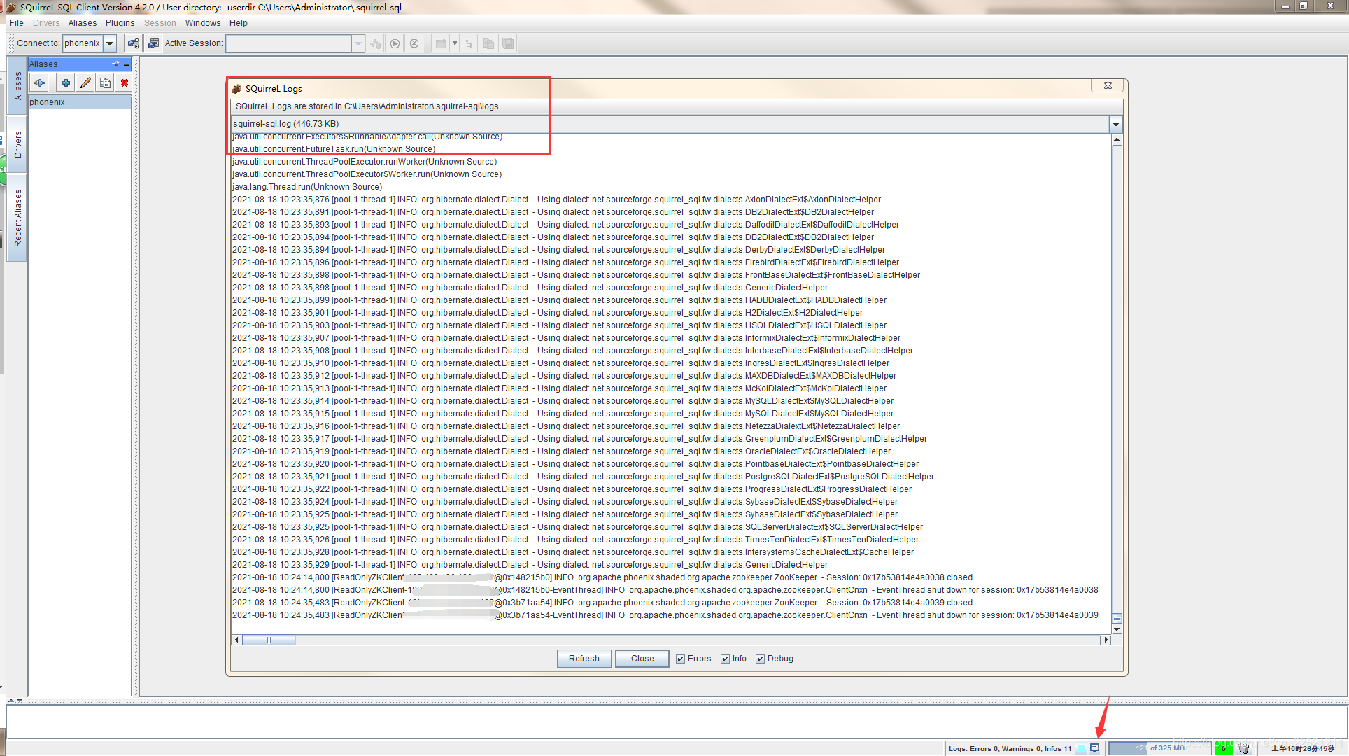 使用Squirrel连接hbase-＞java.util.concurrent.TimeoutException-CSDN博客