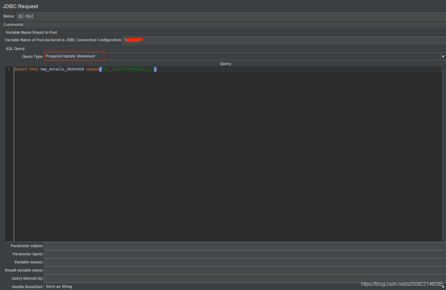 Jmeter JDBC request数据库插入测试_jmeter-CSDN专栏