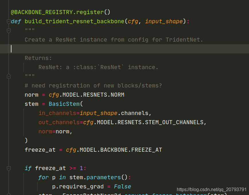 detectron2学习:KeyError: “No object named ‘XXXXX‘ found in ‘BACKBONE‘ registry!“_no object named ...