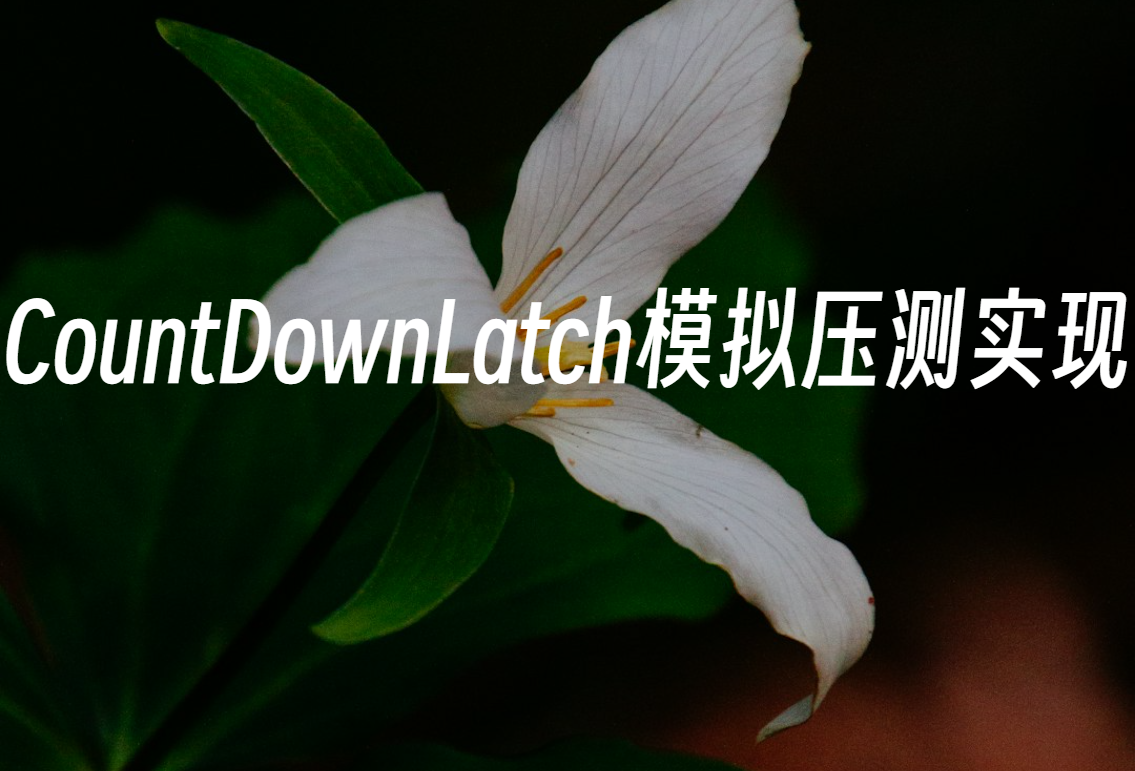 Java多线程实战-CountDownLatch模拟压测实现_countdownlatch 压测-CSDN博客
