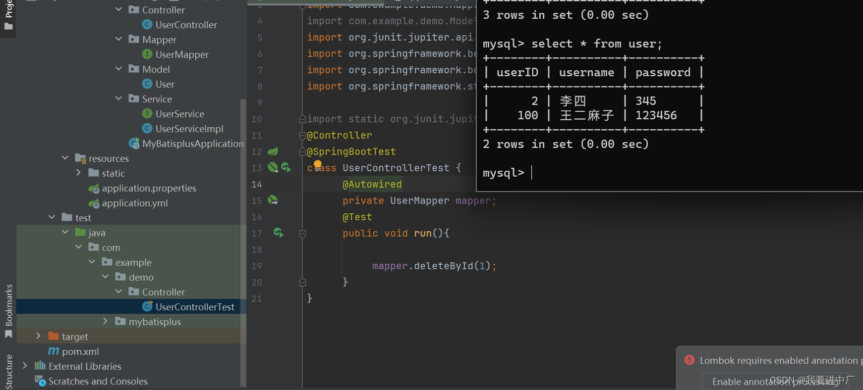 MyBatis-plus(1)_mybatis-plus pom-CSDN博客
