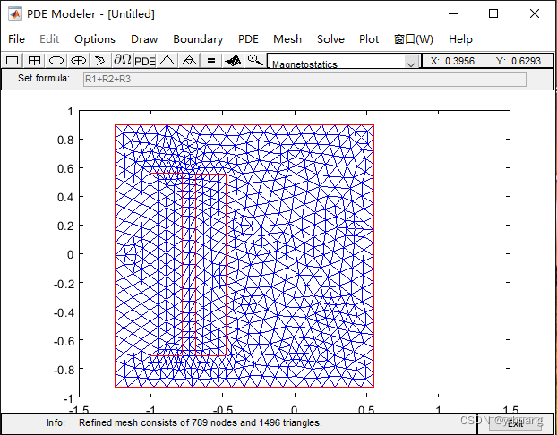 Matlab中PDETool实现磁场模拟与可视化详解,-CSDN博客