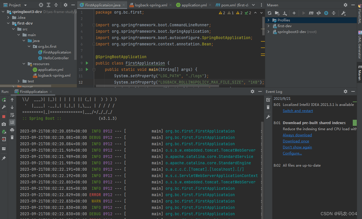IDEA 2019 Springboot 3.1.3 运行异常_idea2019可以用springboot3吗-CSDN博客