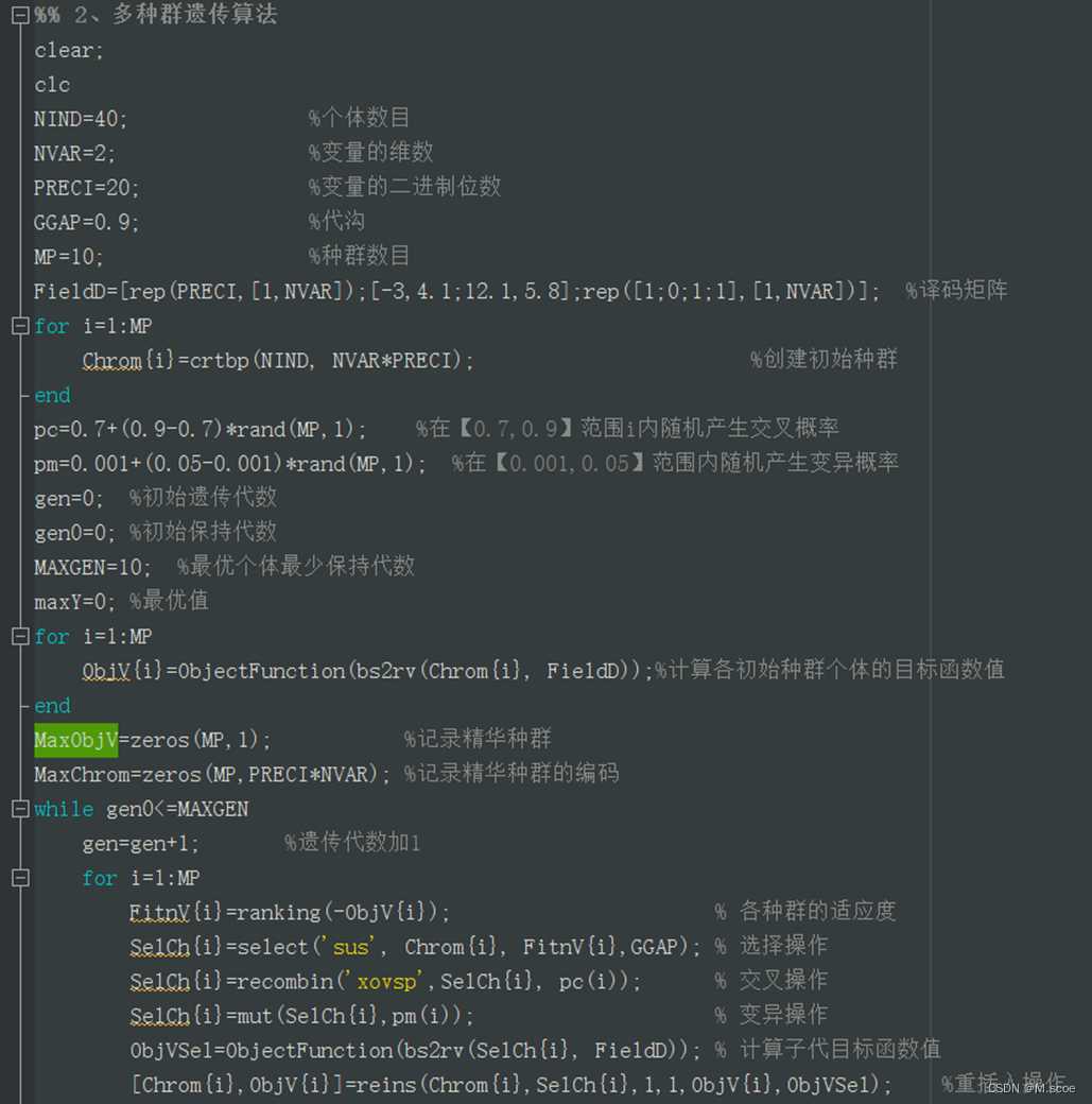 遗传算法系列 多种群遗传算法matlab Csdn博客