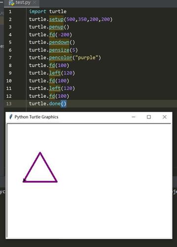 Python用turtle画直角三角形python Turtle绘制三角形python小海龟画直角三角形 Csdn博客