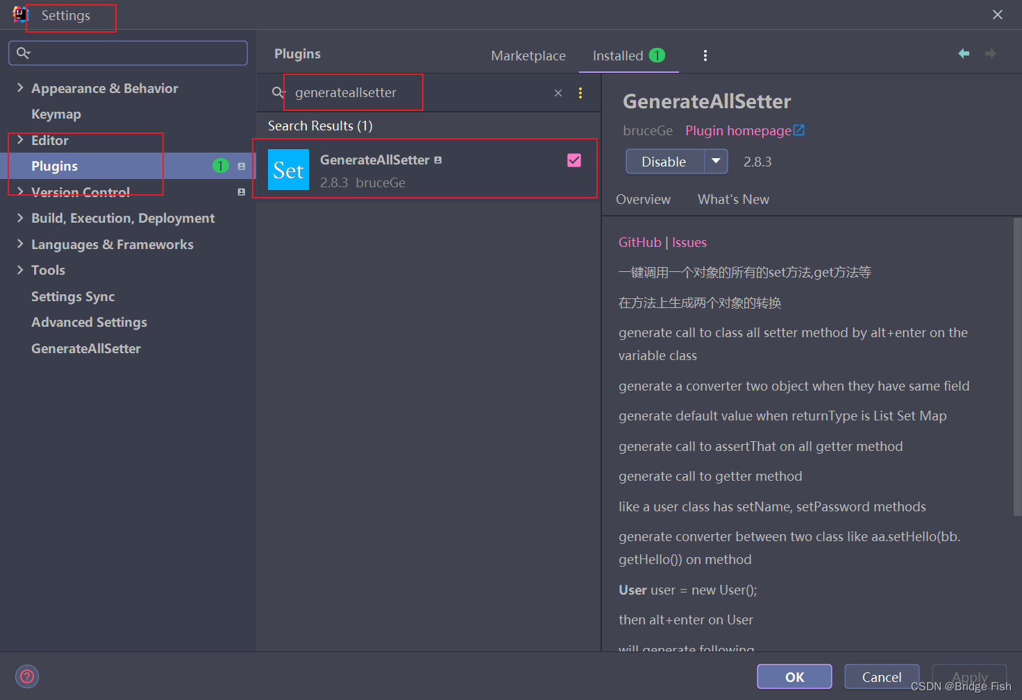 IDEA必装插件：Lombok、GenerateAllSetter-CSDN博客